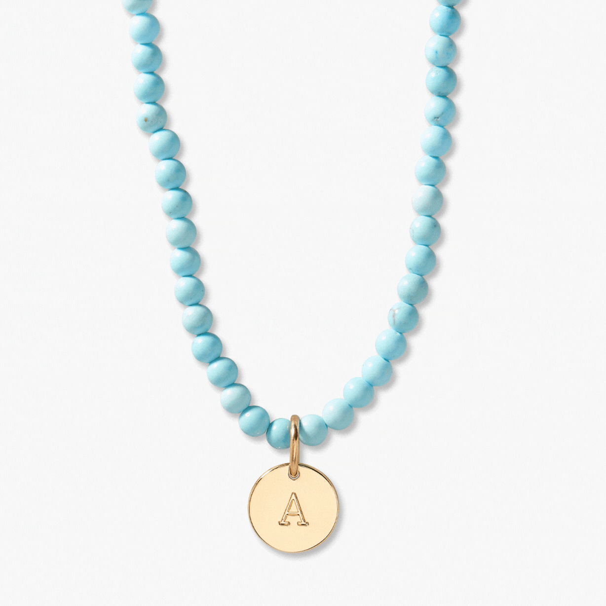 Madeline Turquoise Initial Necklace – Brook & York